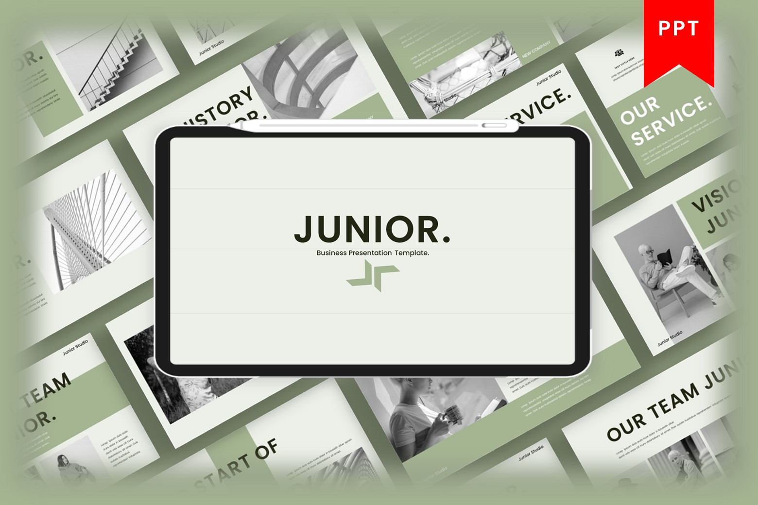 Junior - PowerPoint Template, a Presentation Template by kreatifreya