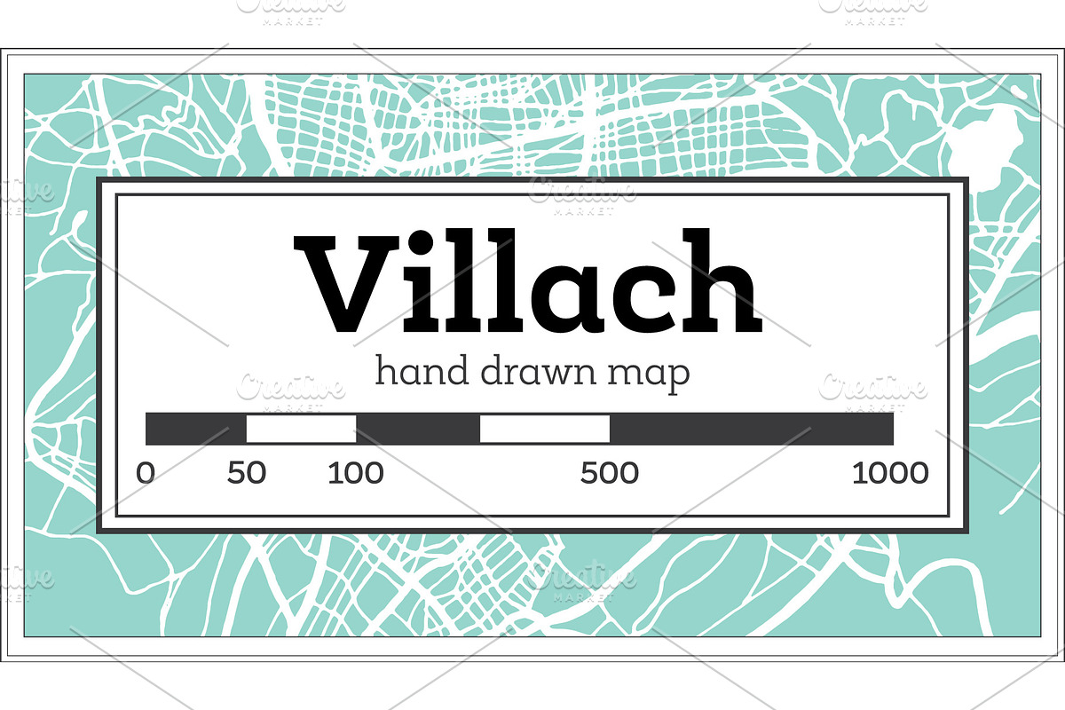 Villach Austria City Map in Retro, a Transportation Illustration by ...