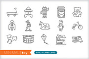 Toy icon set | Creative Market