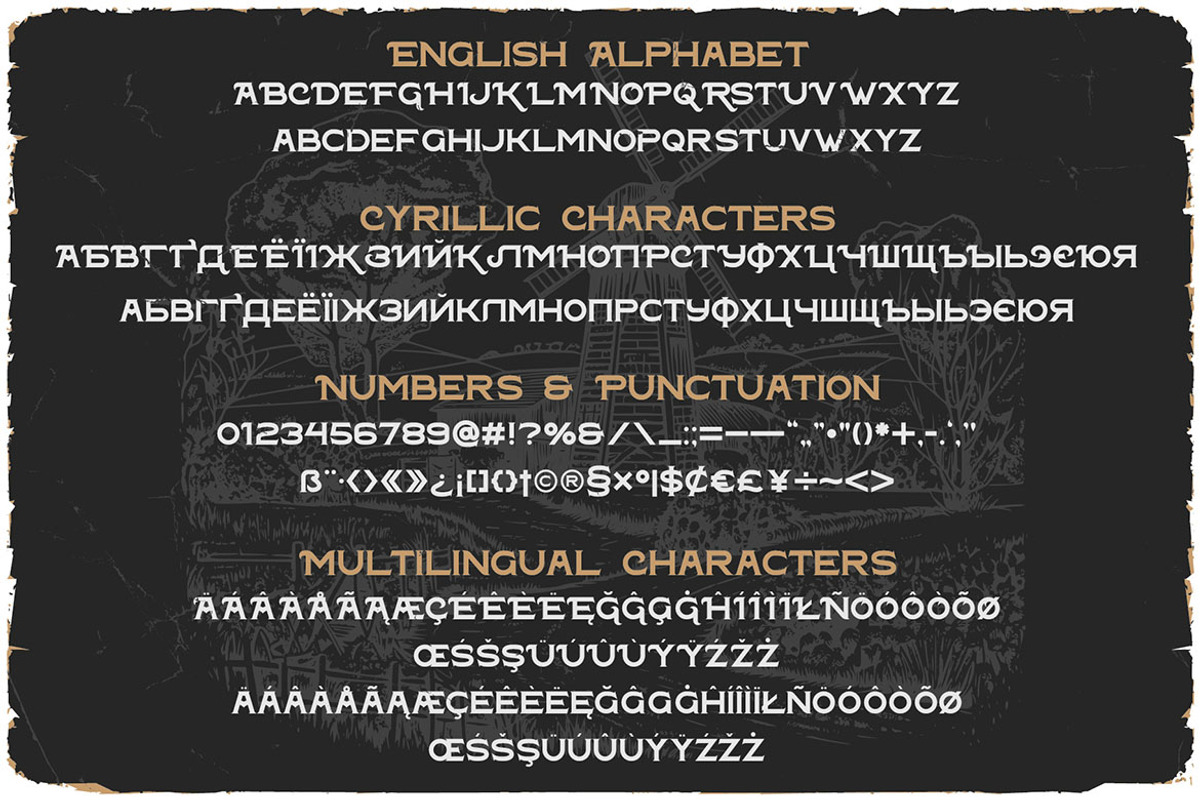 Rustic Farm Display Font