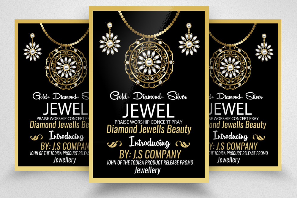 Jewelry Sale Flyer Template, a Flyer Template by Design Up