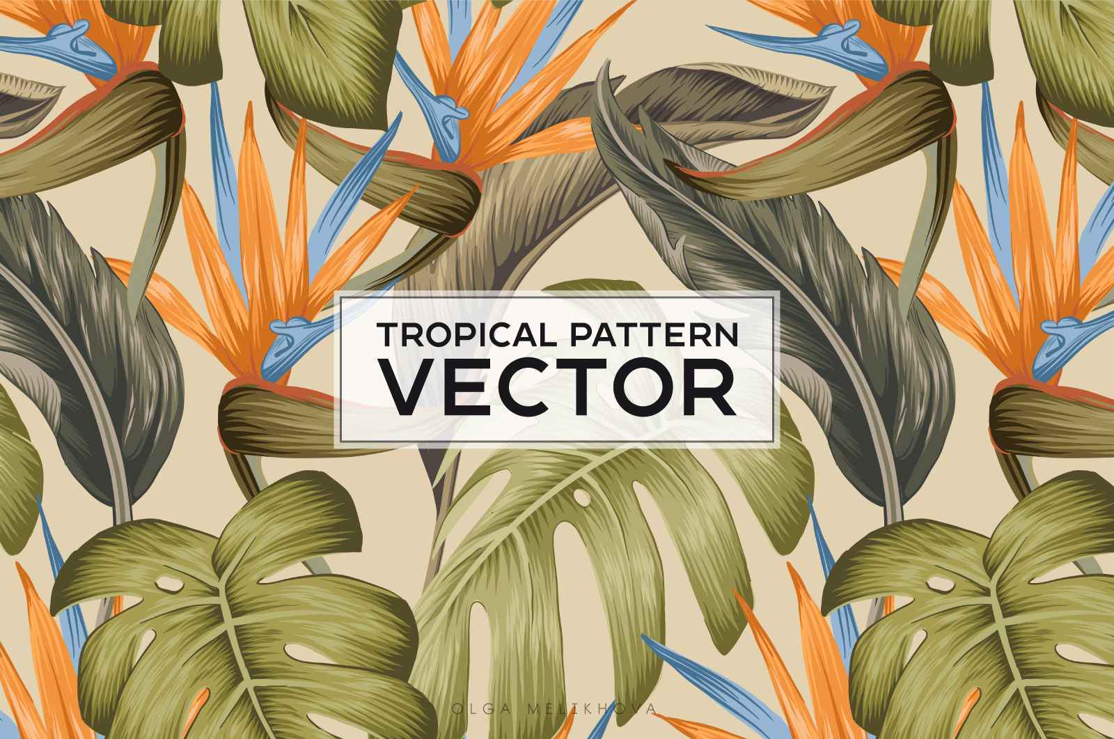 VECTOR - Tropical pattern | Graphic Patterns ~ Creative Market