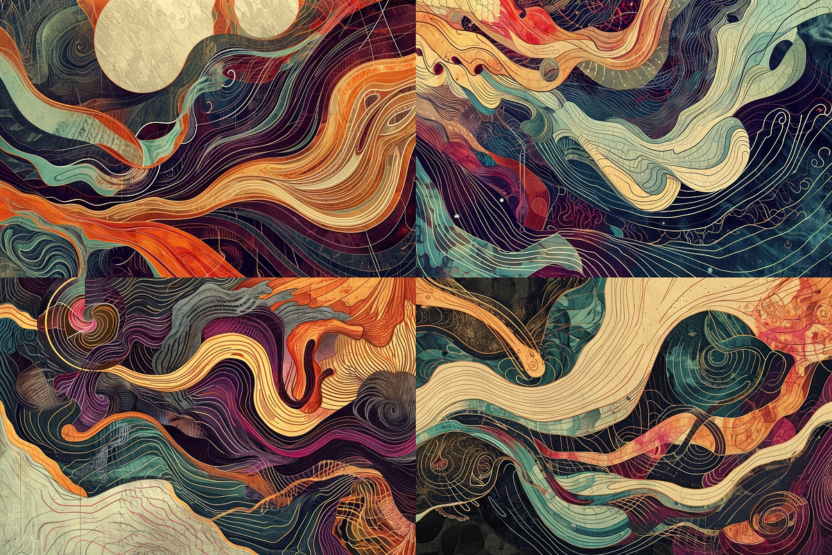 16 Harmony Sound Wave Illustrations, a Background Graphic by HipFonts