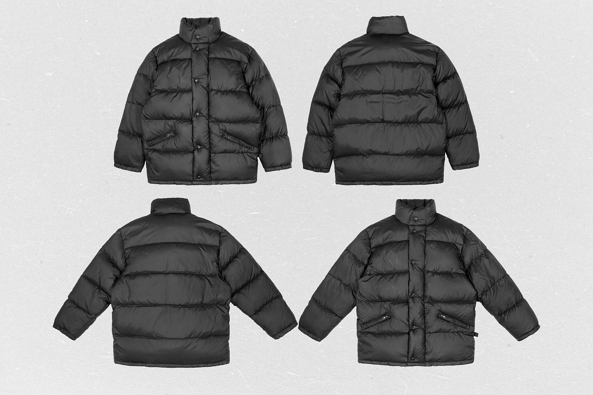 Realistic Puffer Jacket Mockup 2, an Apparel Mockup by Uncentrifuged ...