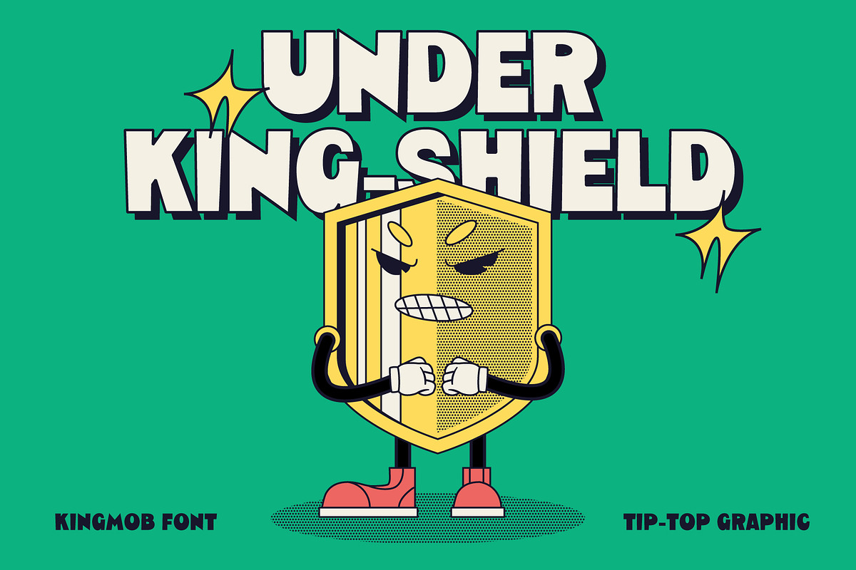Kingmob – Groovy Display Font, a Sans Serif Font by Tiptop Graphic | Creative Market