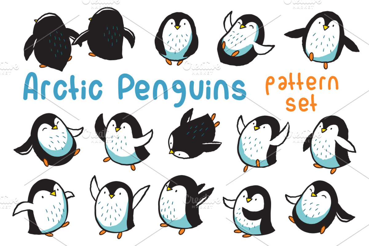 Arctic Penguins, an Animal Illustration by PenguinHouse