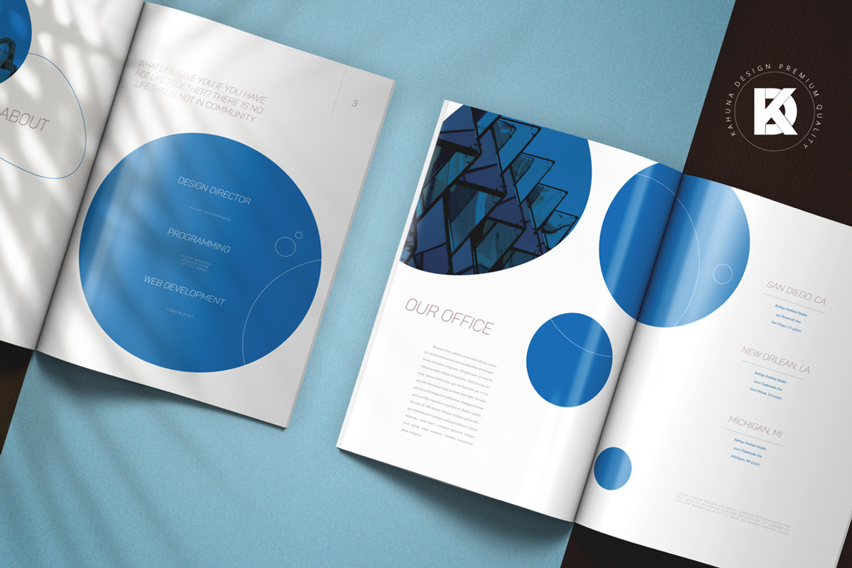 Blue Project Proposal, a Stationery Template by Kahuna Design
