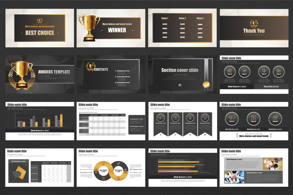 Awards Template, a Presentation Template by GoodPello