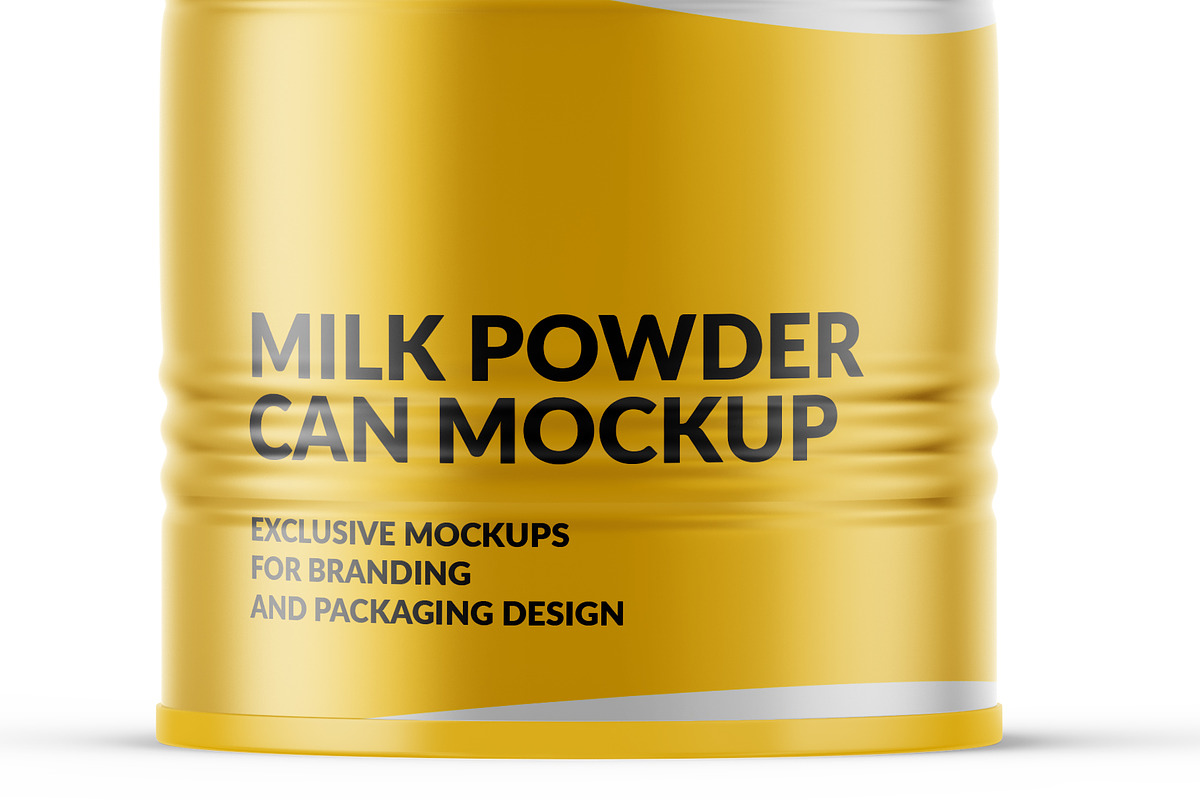 Milk Powder Can Mockup, a Cups & Container Mockup by Green Art - 2
