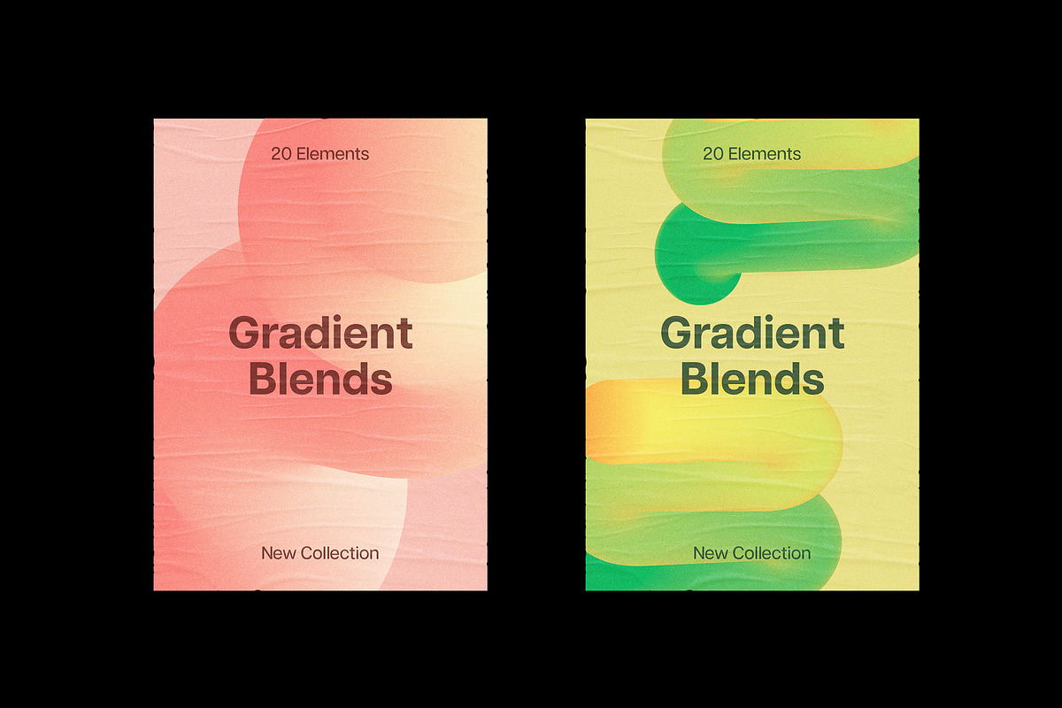 Blender: Gradient Blends Collection, an Object Graphic by pixelbuddha.net