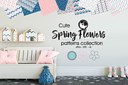 SPRING FLOWERS Pattern collection | Graphic Patterns ~ Creative Market