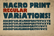 Macro Print | Sans Serif Fonts ~ Creative Market