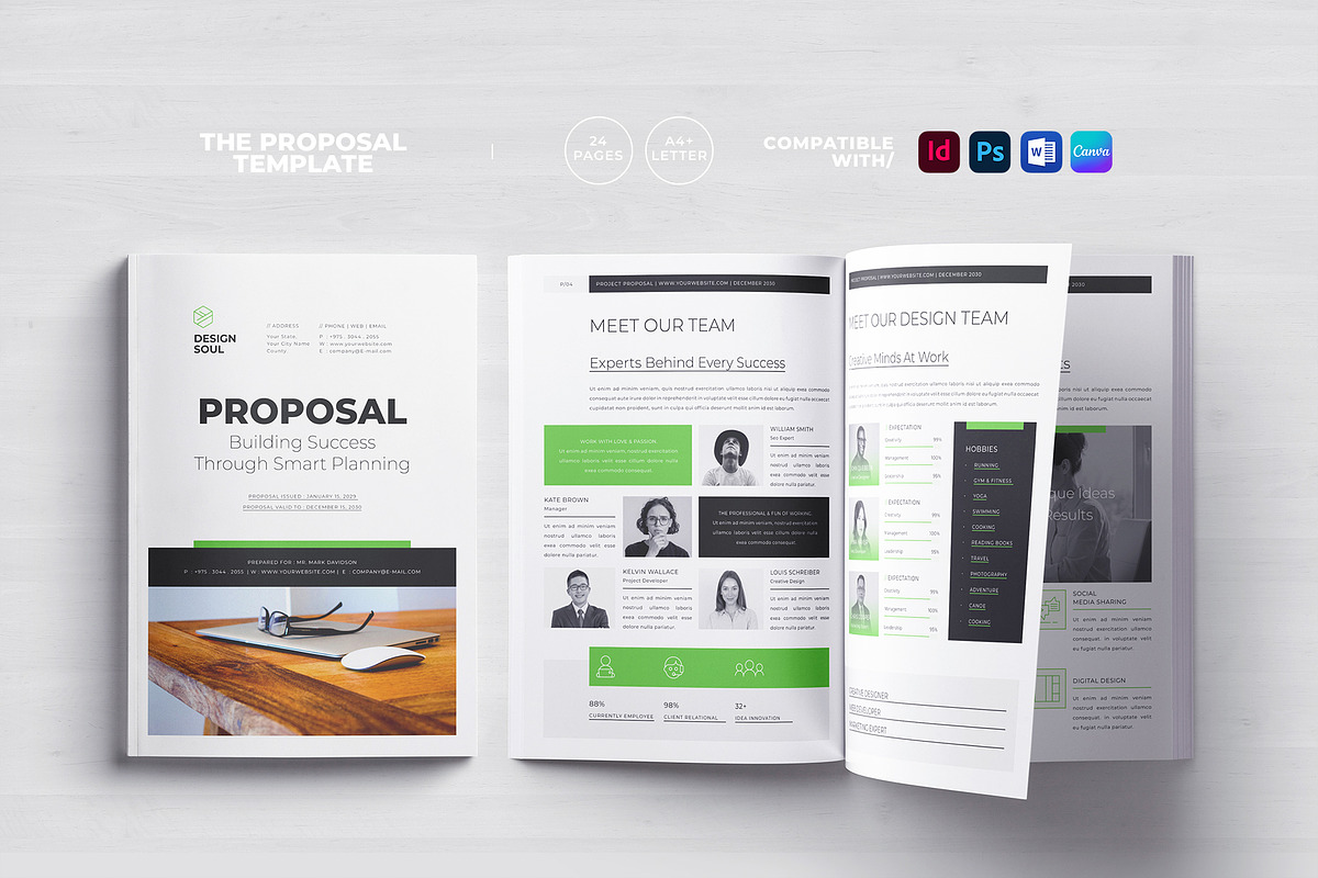 Proposal Template, a Brochure Template by Designsoul14