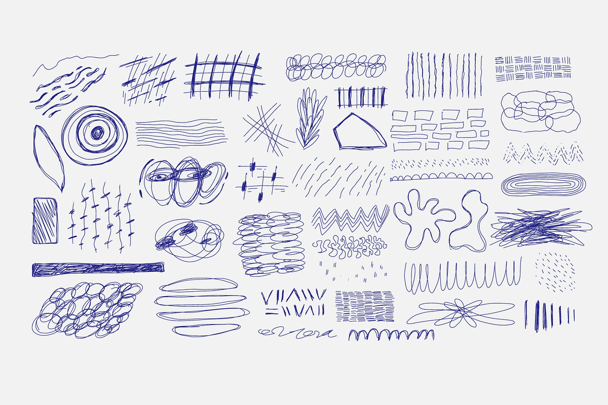 Modern pen scribble bundle, an Object Graphic by Kristina Chistiakova