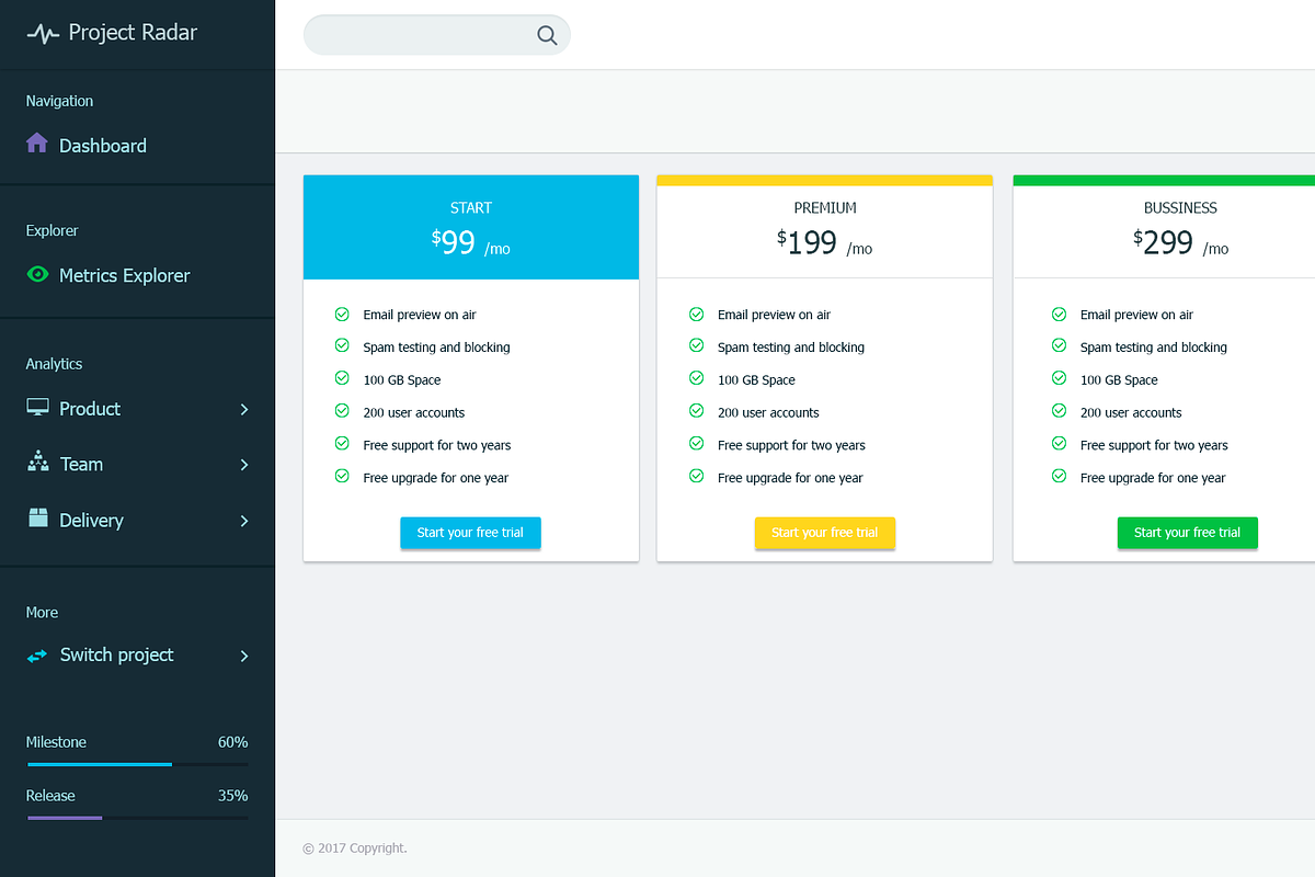 Professional Dashboard UI Kit, an UI Kit Template by Mithril Knight by ...