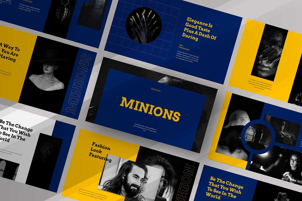 Minion Google Slides, a Presentation Template by Yo Slide | Creative Market