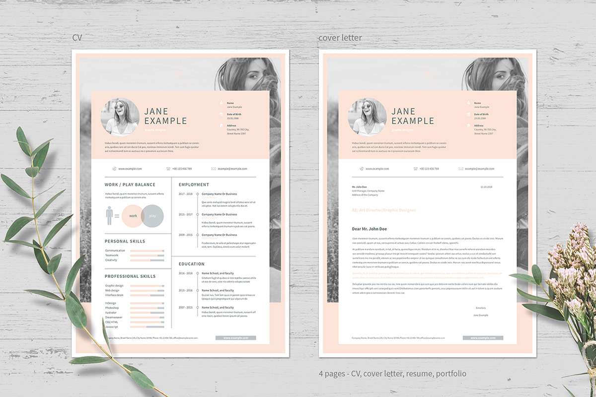 Resume, a Resume Template by TypoEdition | Creative Market