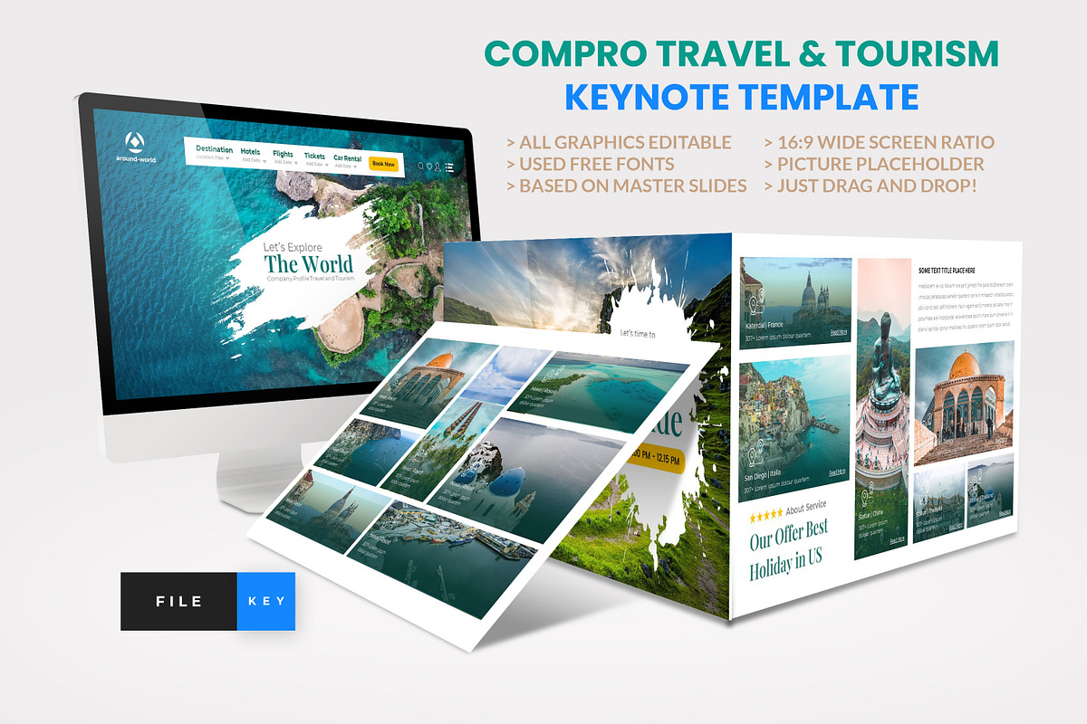Company Profile Travel Tourism Keynote