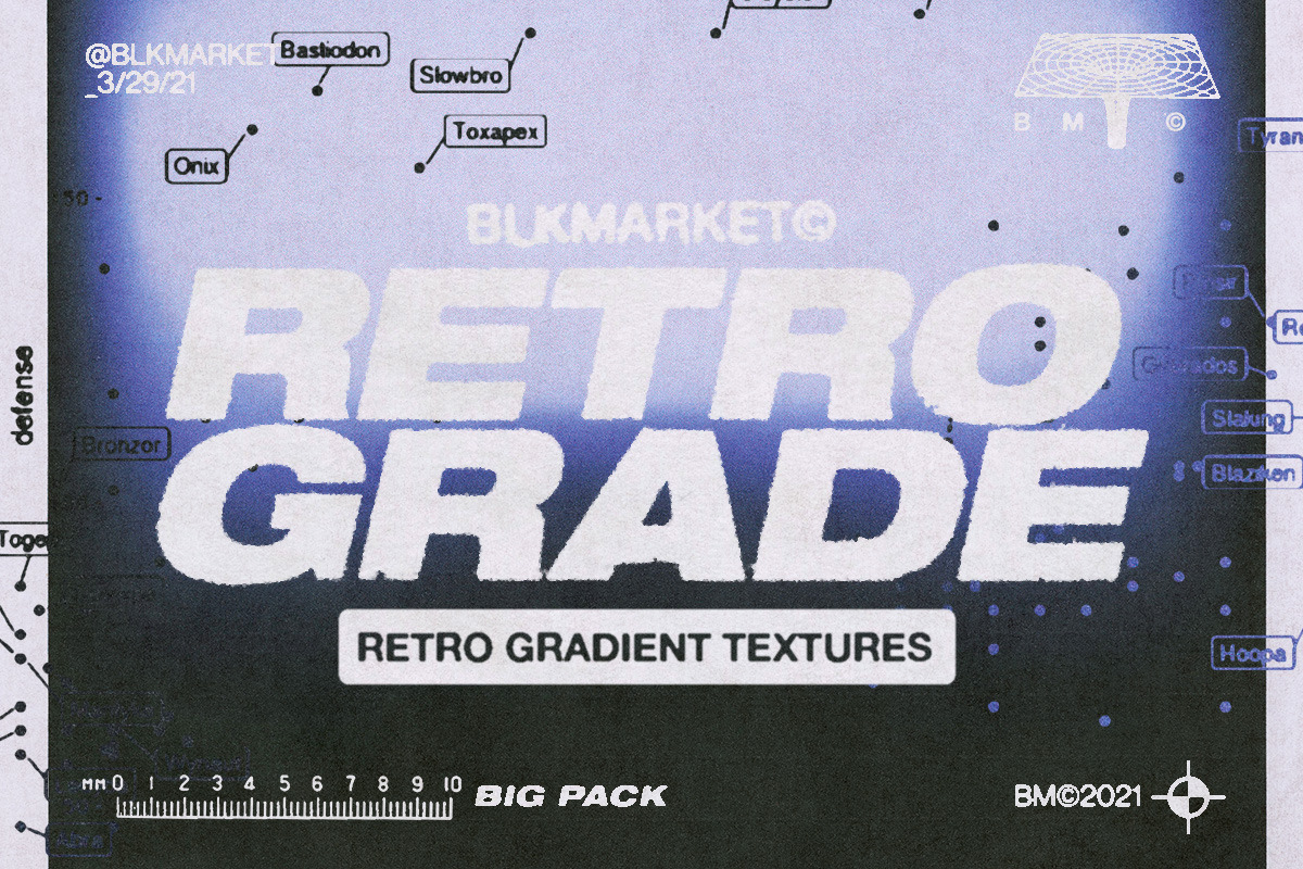 RETROGRADE Retro Gradient Textures