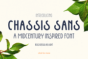 Chassis Sans Font Family, a Sans Serif Font by Ilustaria