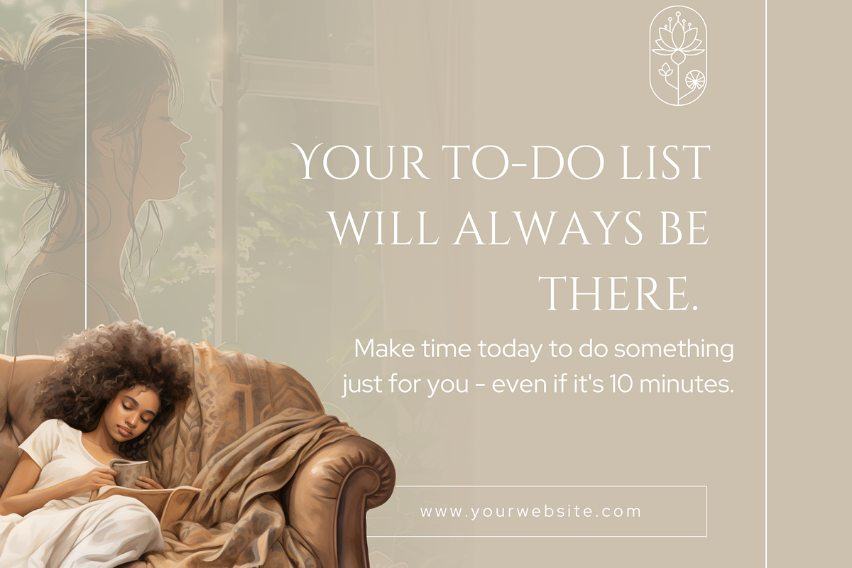 MINDFULNESS SOCIAL MEDIA POSTS, a Social Media Template by Daring Digies