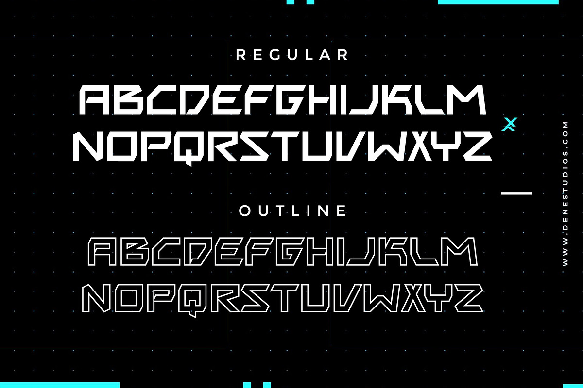 NOVA typeface, a Font by Dene Studios