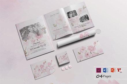 In Loving Memory Funeral Program | Brochure Templates ~ Creative Market