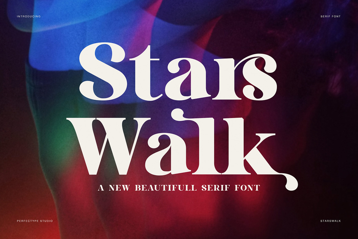 Stars Walk Serif Font By Perfectype