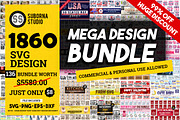 THE MEGA BUNDLE OVER 1860 SVG DESIGN, a Decorative Illustration by ...