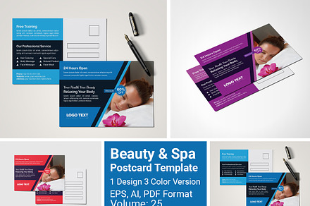 Spa Marketing Postcard Template, a Card Template by MRI STUDIO