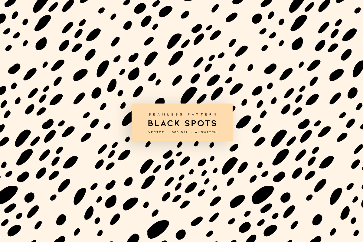 Black Spots | Vector Pattern, a Pattern Graphic by MalyskaStudio