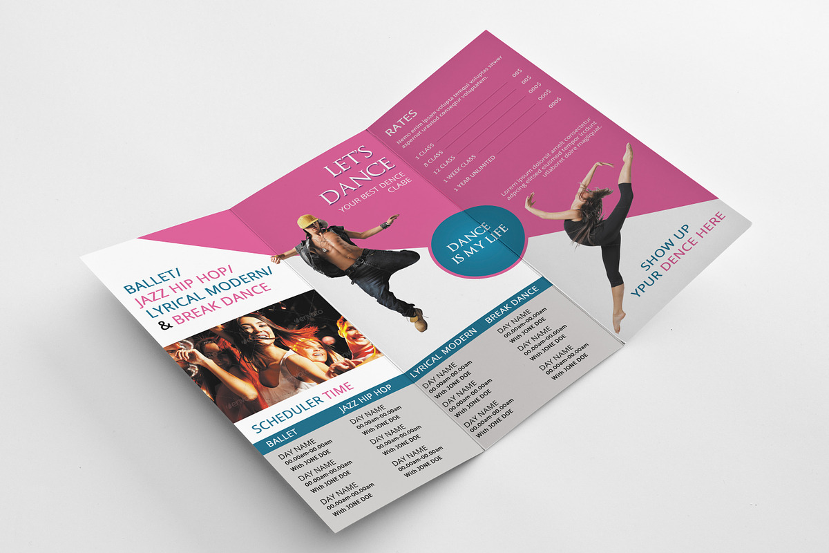 Dance Studio Brochure-V107, a Brochure Template by Template Shop