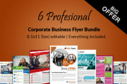 6 Multi use Business Flyer Bundle, a Flyer Template by Psd Templates