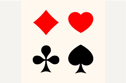 Set of playing card suits, a Background Graphic by Shanvood