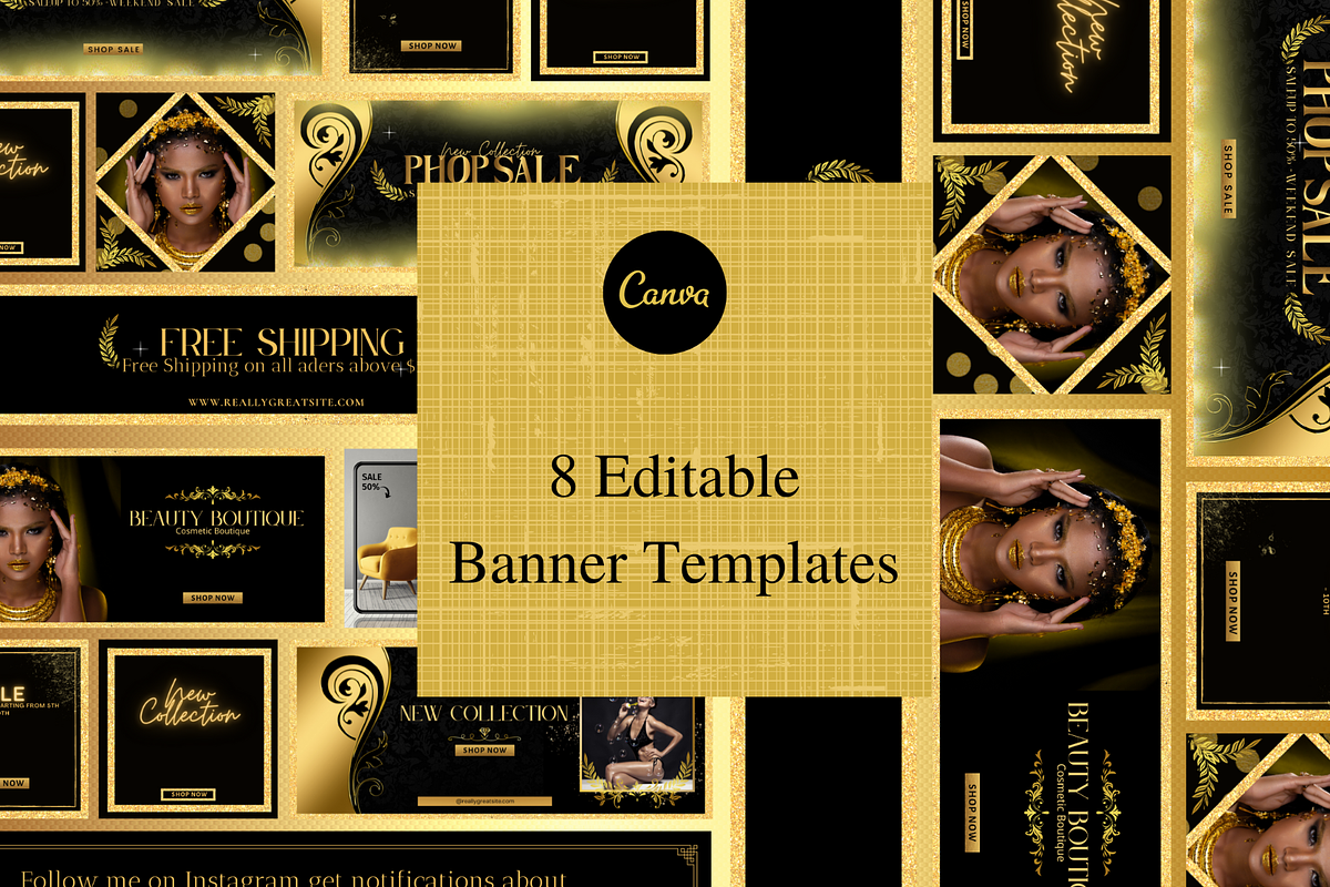 DIY Website Banners Templates, a Landing Page Template by Meoww_Design