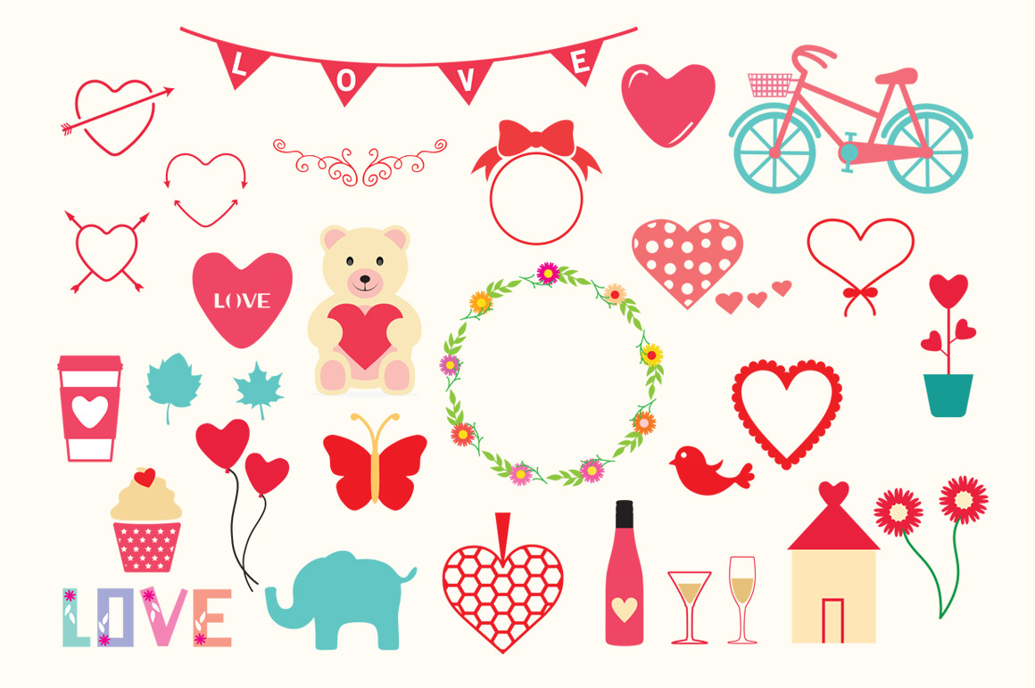 Valentine's Day Elements - Vector, a Decorative Illustration by aivos