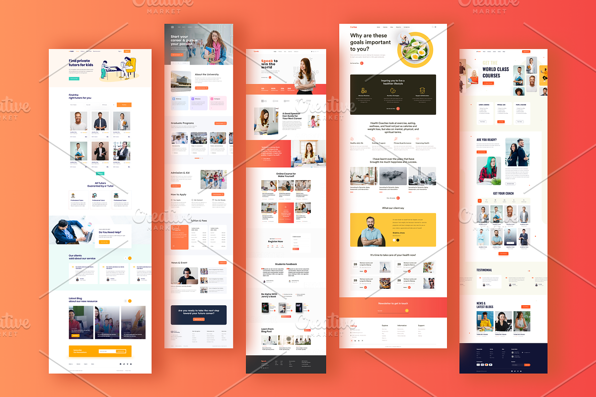 Speak-Education & LMS Figma Template
