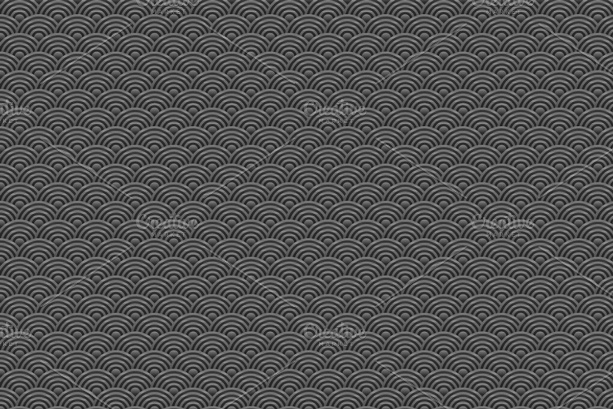 seamless pattern dragon fish vector, a Background Graphic by Rommeo79
