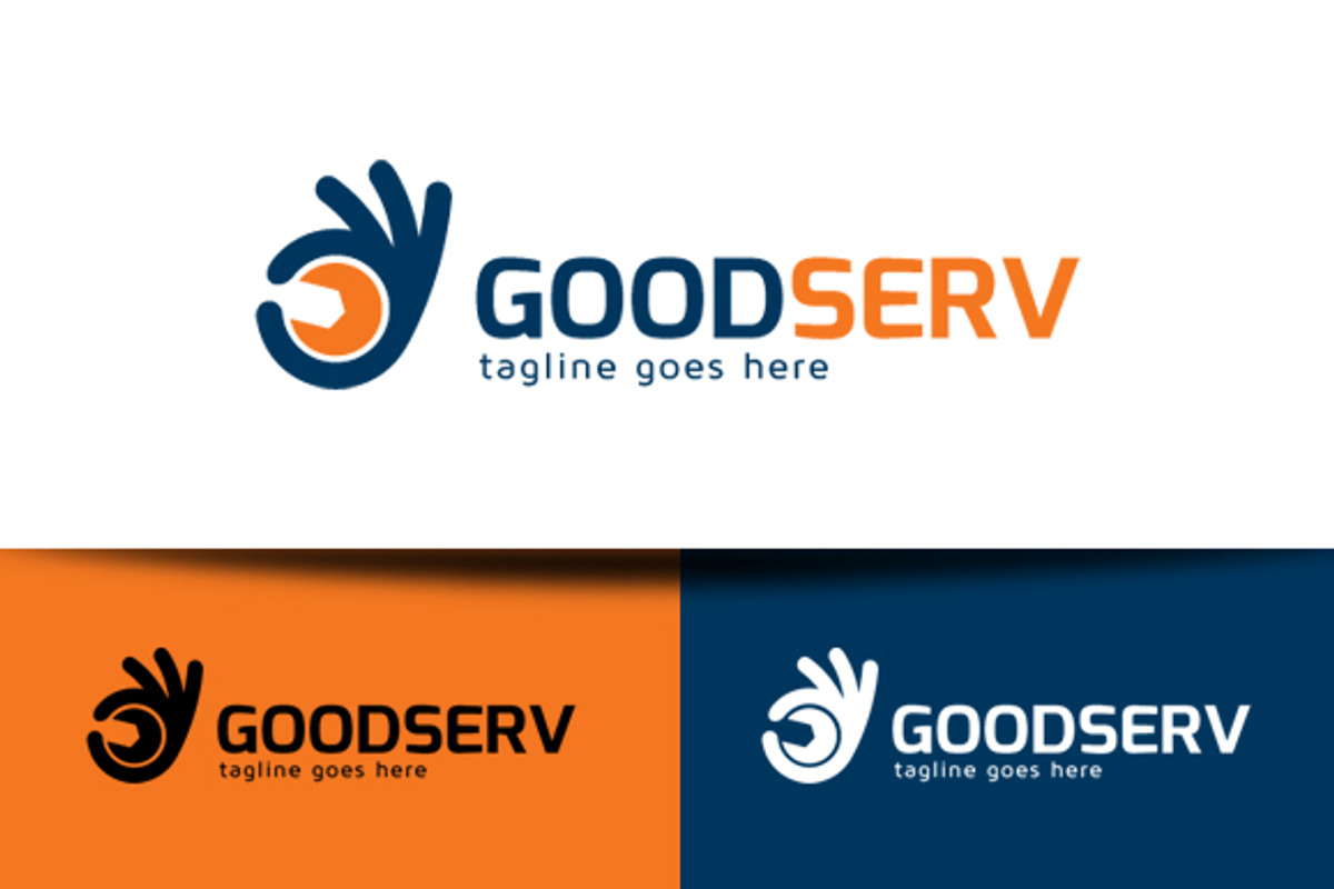 Good Service Logo Template, a Branding & Logo Template by gunaonedesign