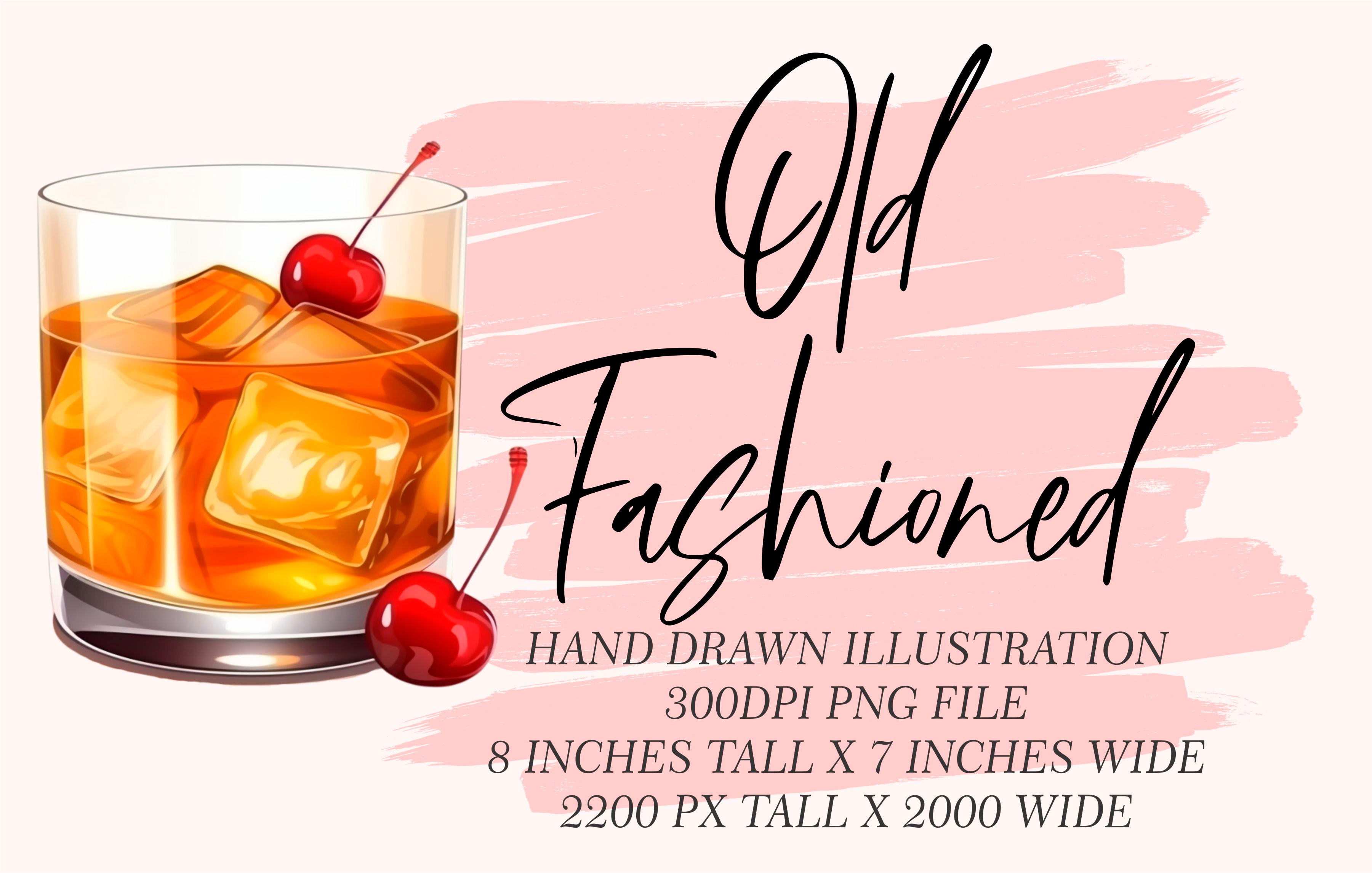 Watercolor Old Fashioned, a Graphic by 1801Prints