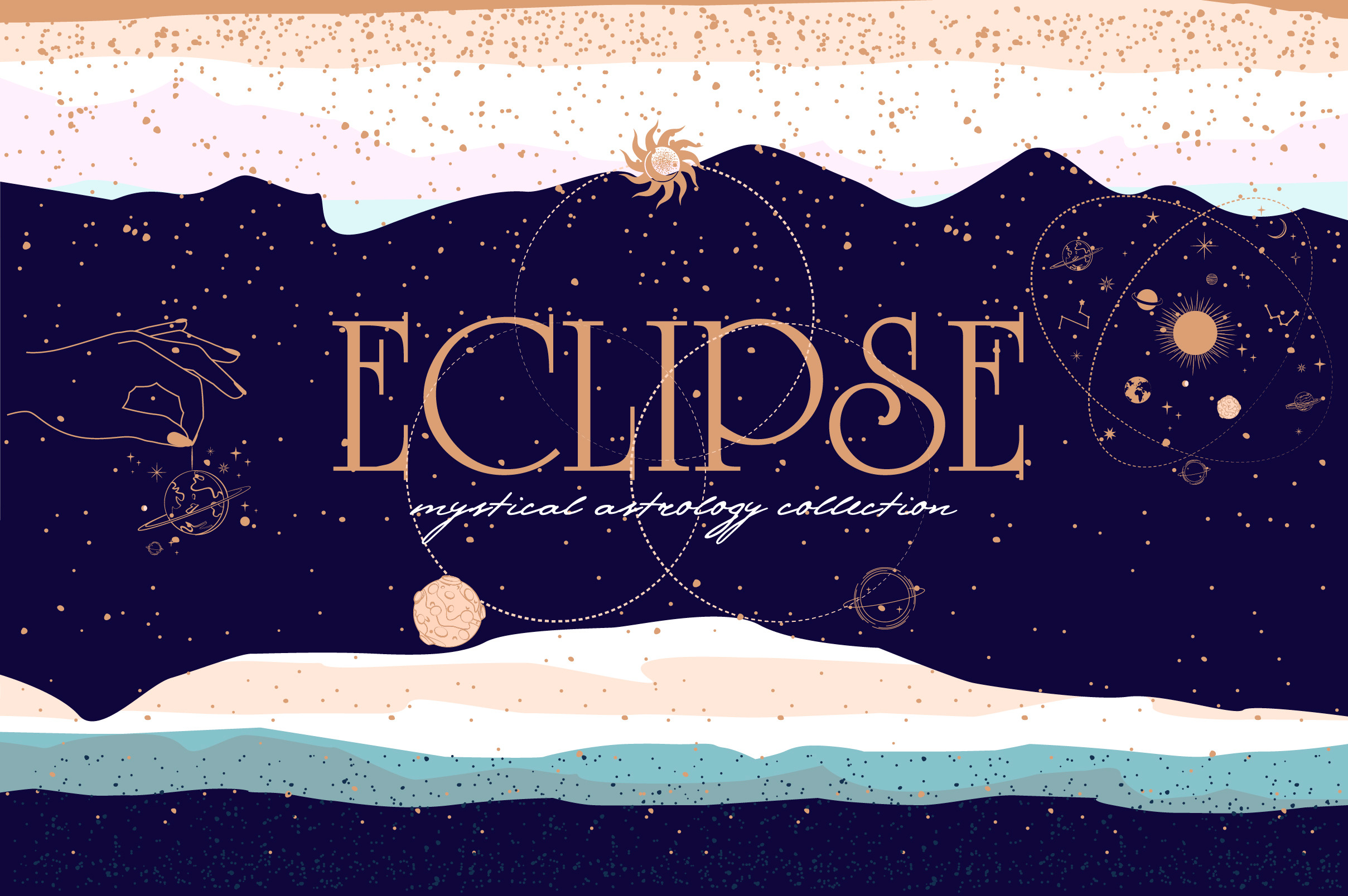 Eclipse / mystical & astrology, an Object Illustration by Mio Buono
