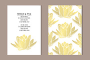 Golden Lotus Card Template | Card Templates ~ Creative Market