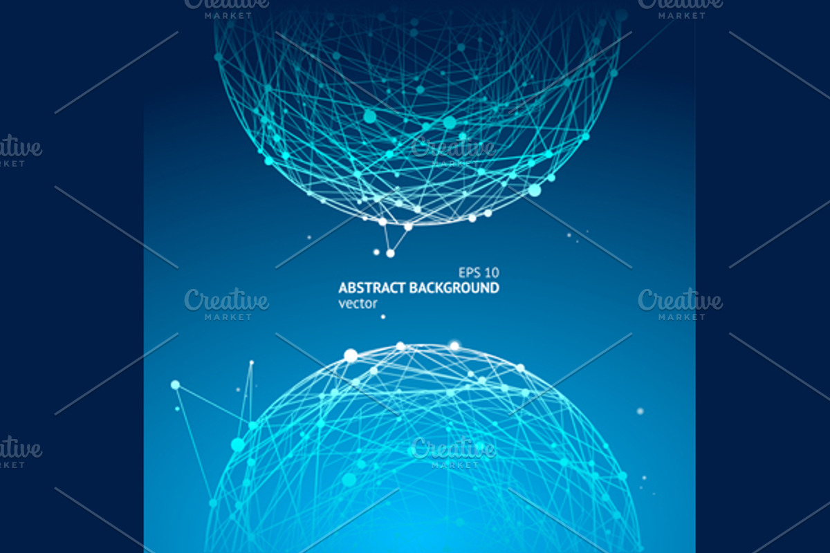 Abstract Geometry Sphere Background, a Decorative Illustration by More ...