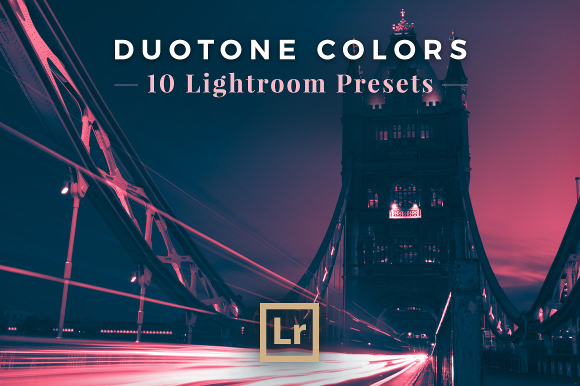 Duotone Colors, 10 Lightroom Presets, an Action Add-On by PhotoMarket