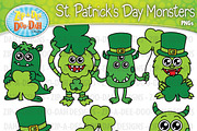 St. Patrick's Day Monsters Clipart | Illustrations ~ Creative Market