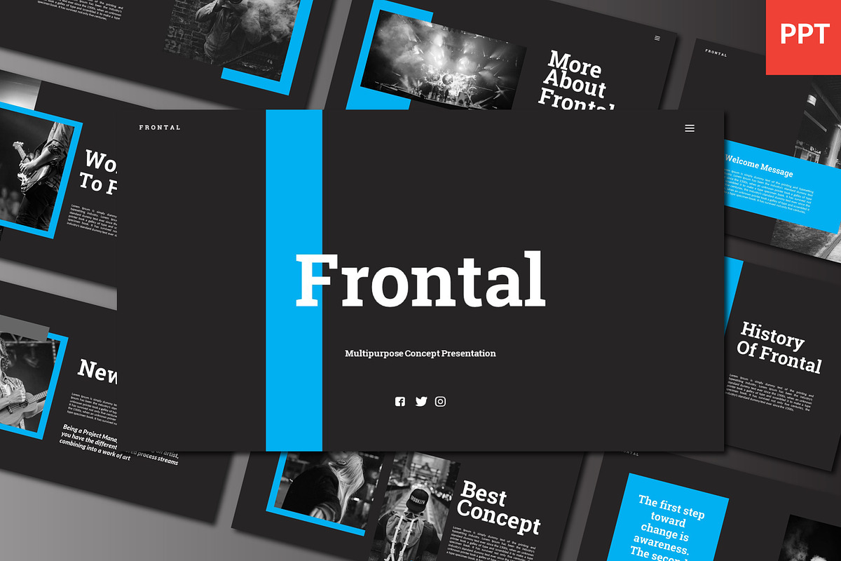 Frontal Presentation Template, a Presentation Template by Yo Slide