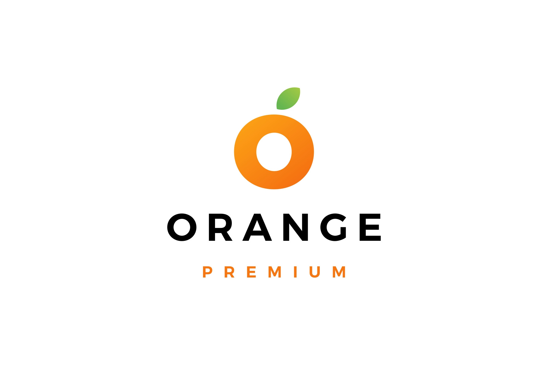 o letter orange fruit logo vector, a Branding & Logo Template by vastard