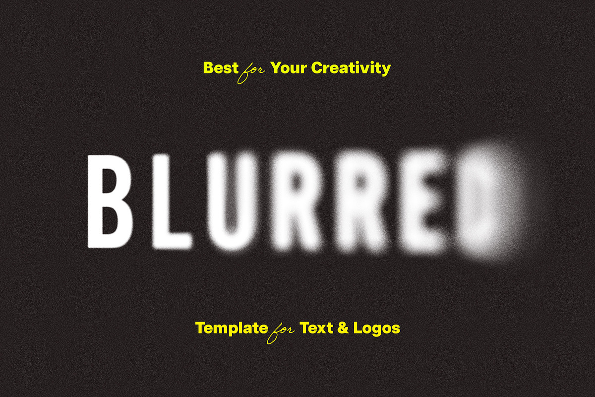 Blurred Text Effect, a Layer Style Add-On by Design Squad
