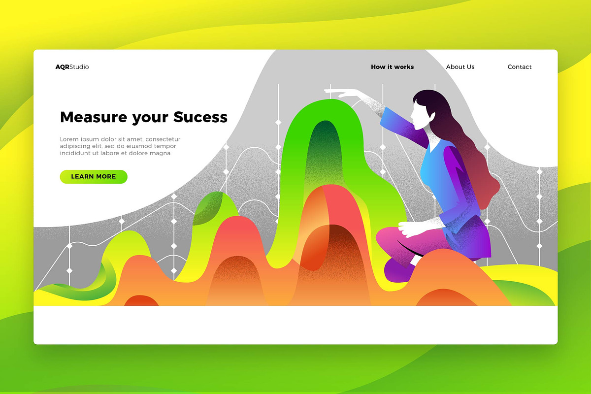 Graph - Banner & Landing Page, a Templates & Theme by AQR Studio