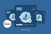 Heels Fashion Sales Flyer Template, a Social Media Template by MK Creatives